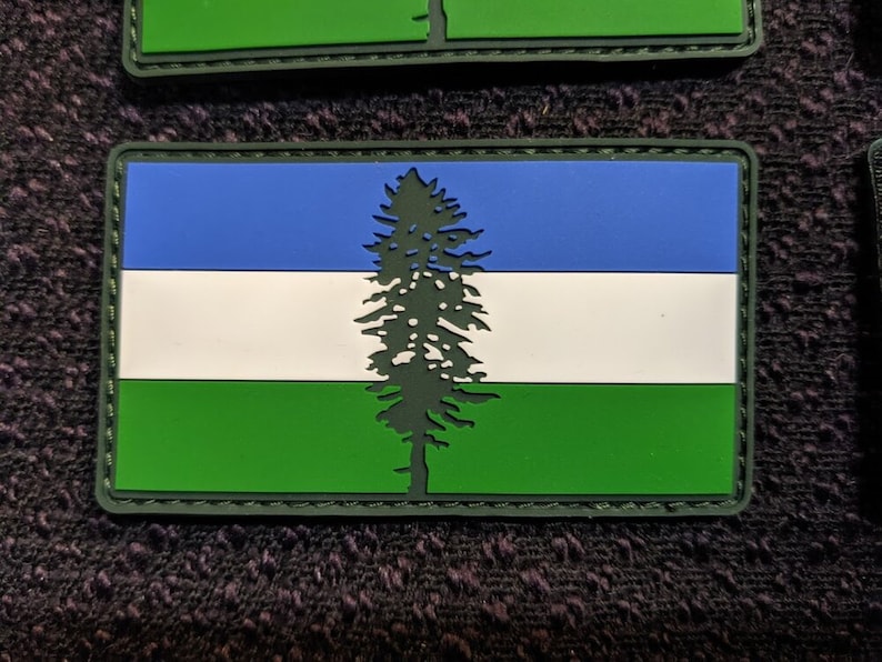 Cascadia PVC Doug Flag Patch: With Velcro Hook and Loop - Etsy