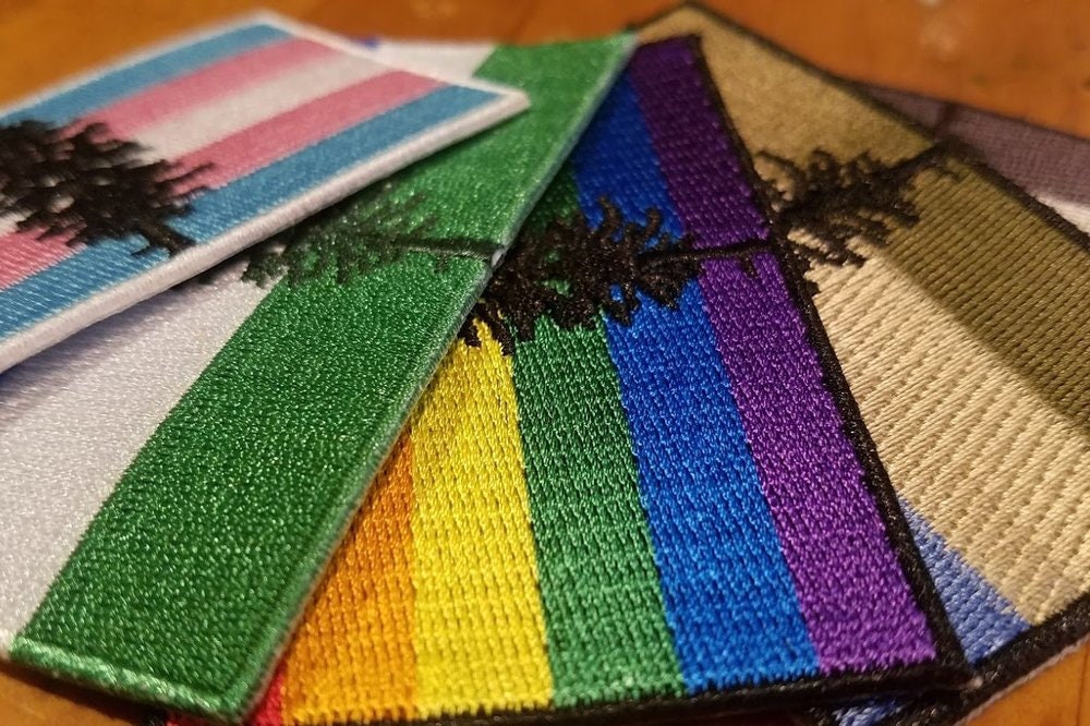 Cascadia Rainbow Pride Iron on Patch - Etsy