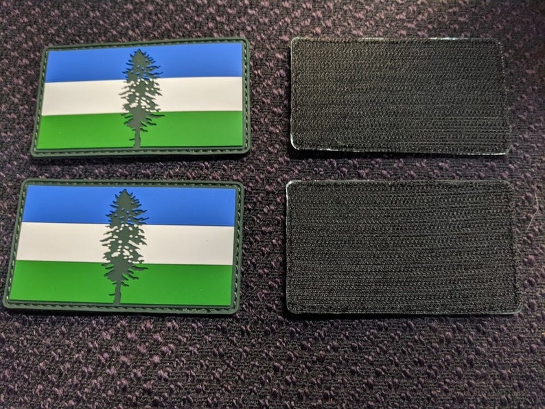 Cascadia PVC Doug Flag Patch: With Velcro Hook and Loop Backing - Etsy