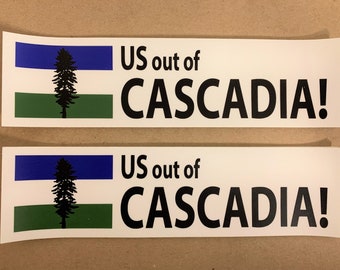 Cascadia Sticker | Etsy
