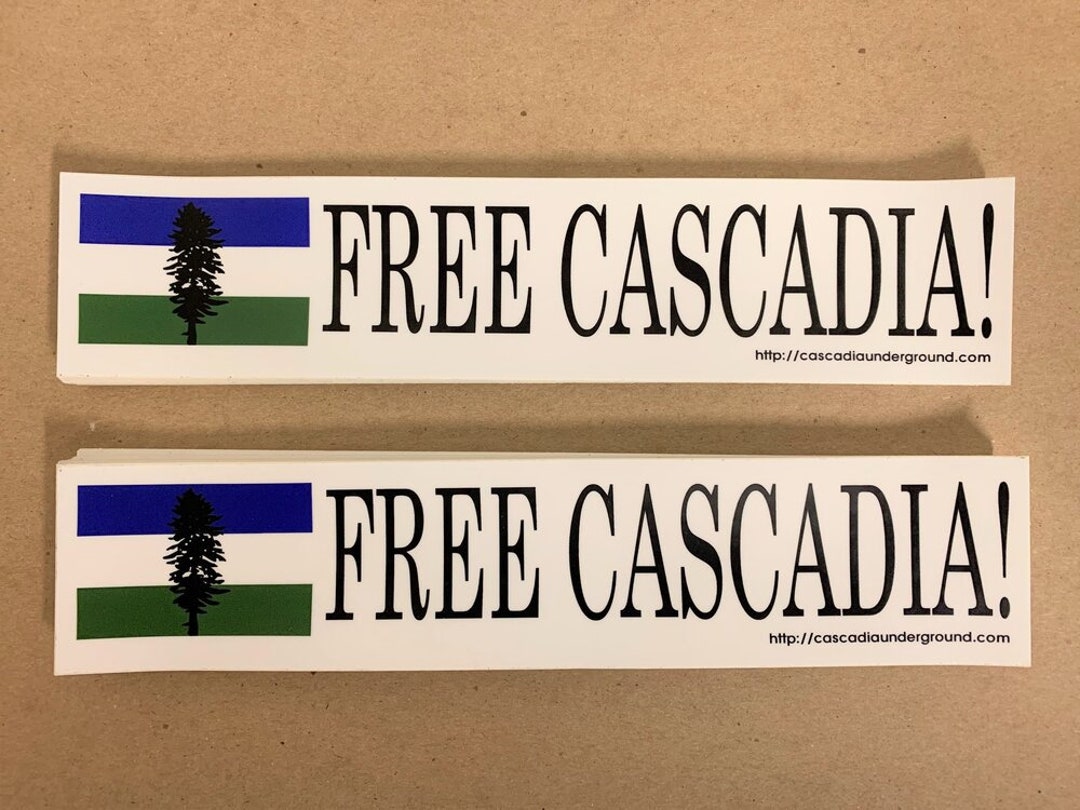 Free Cascadia bumper Sticker - Etsy