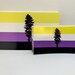 Cascadia Non-binary (enby) Stickers 3x5" and 2x3" - Etsy