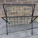 Vintage Floor Magazine Rack Metal Library Decor Shabby Chic Cottage ...