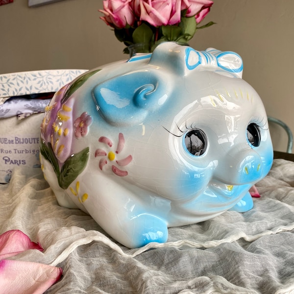 Extra Large Ceramic Pig Piggy Bank - Etsy