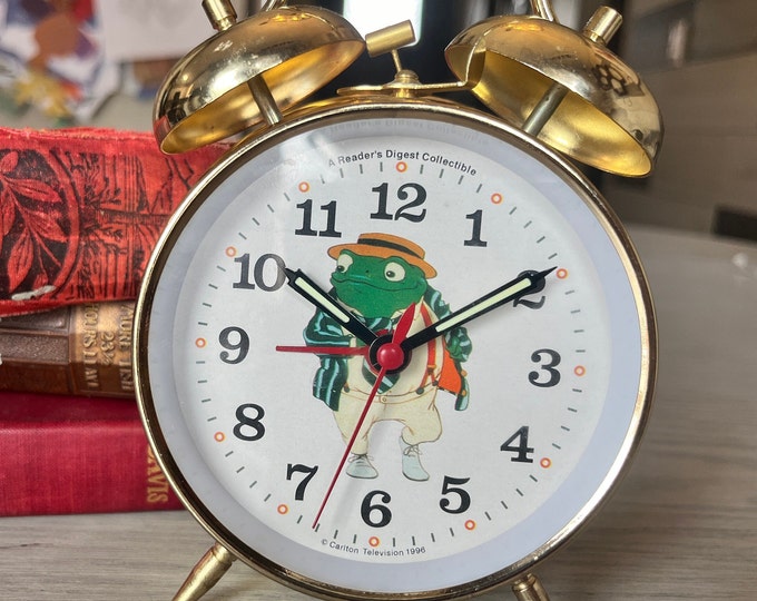 Toad Wind-up Clock 1990s Decor Wind in the Willows Alarm Clock Brass ...