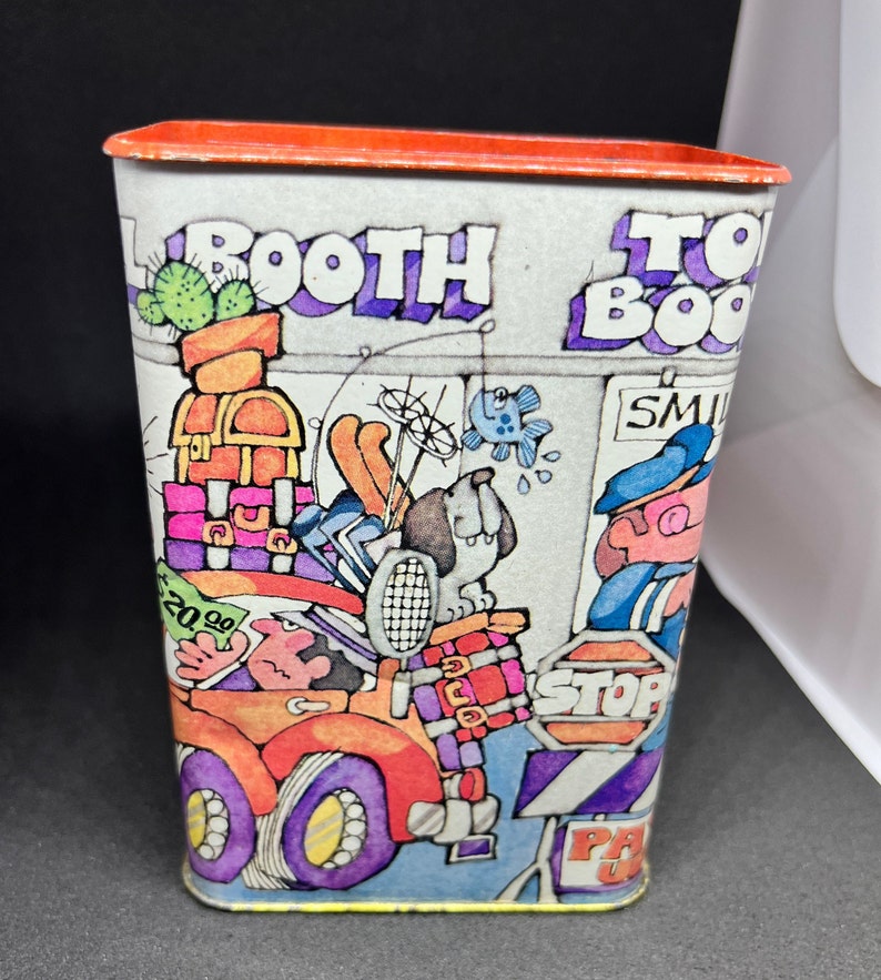 Vintage Metal Coin Bank 70's Toll Booth Highway Patrol Trucker Speed ...