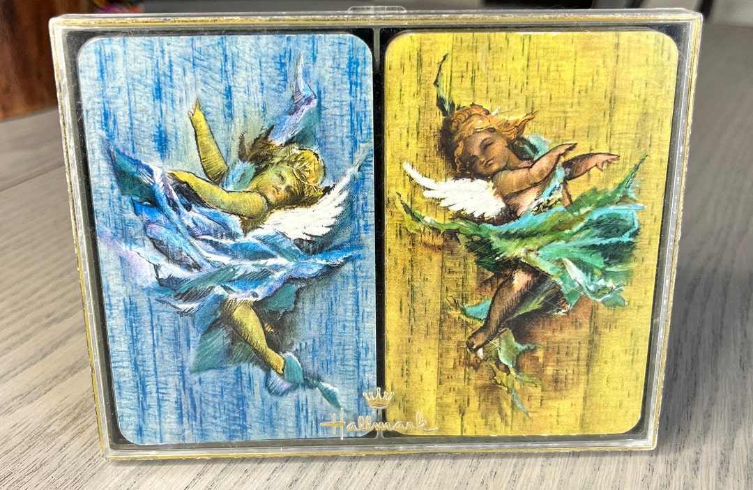 Vintage Playing Card Hallmark Playing Cards Bridge Playing Cards Golden ...
