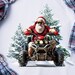 Santa ATV PNG: Four Wheelin' Christmas Digital Design (digital Download ...