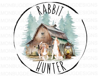 Rabbit Hunter Png, Rabbit Hunting Png, Hunting Png, Digital Download ...