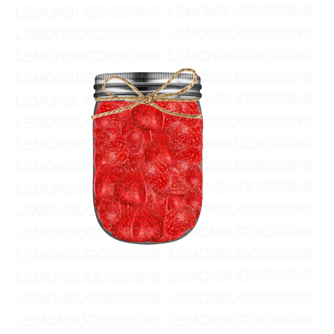 PNG, Strawberry Jam Clip Art PNG, Sublimation, Digital File, Digital ...
