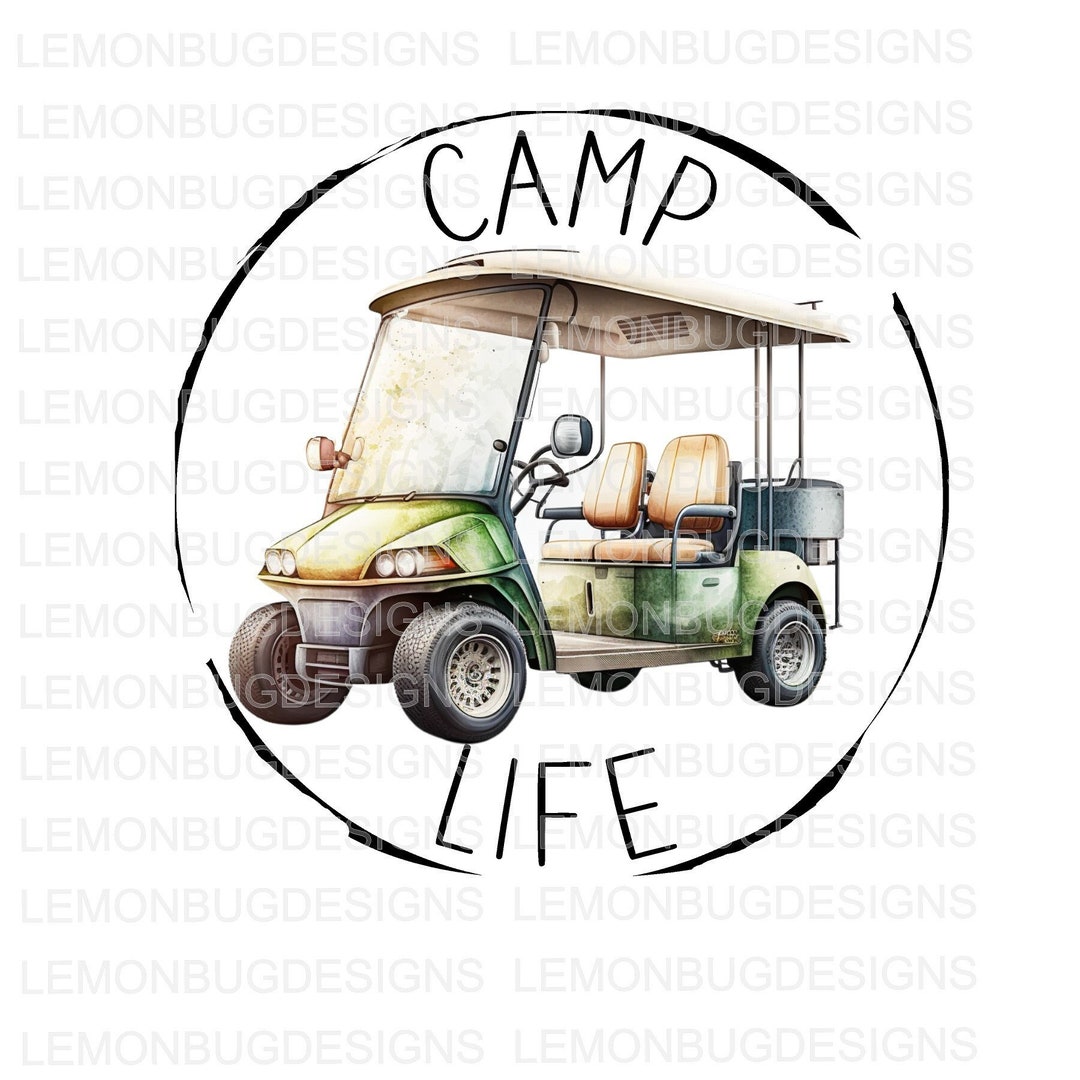 Camp Life PNG, Camping Png, Camping, Golf Cart PNG, Digital Design ...