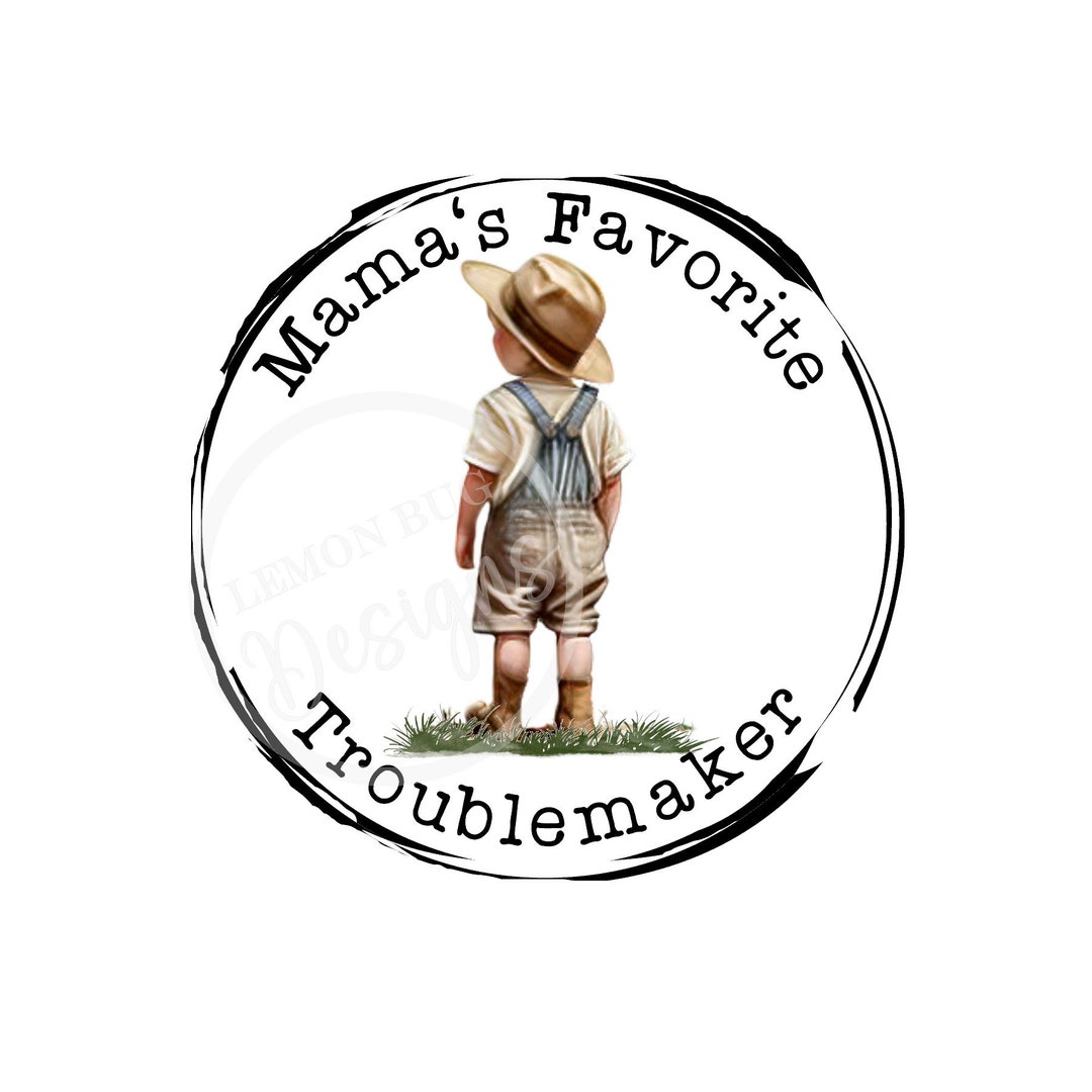 Mama's Little Troublemaker PNG Farming Png Digital Download Sublimation ...