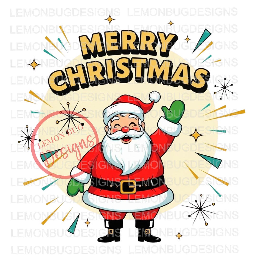 Vintage Santa Claus PNG: Rustic Christmas Printable Art (digital ...