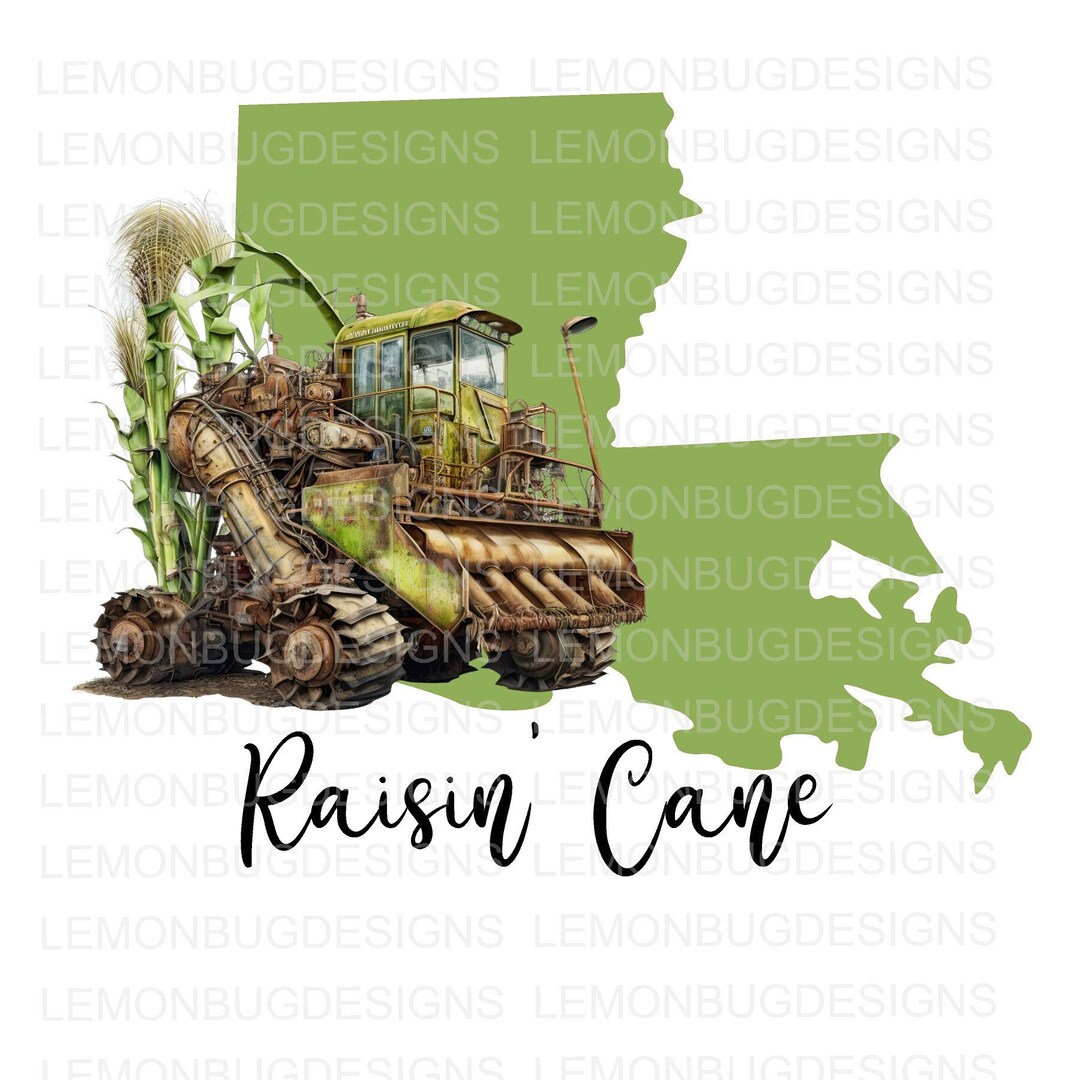 Raisin' Cane Png, Sugar Cane PNG, Louisiana Png,digital Download ...