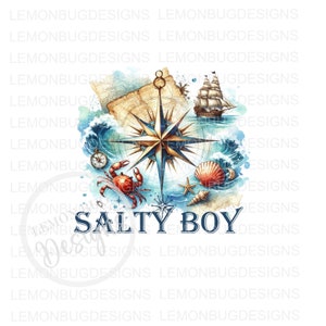 Lil' Salty Boy Png, Pirate Boy Png, Pirate Treasure Png, Fishing PNG ...