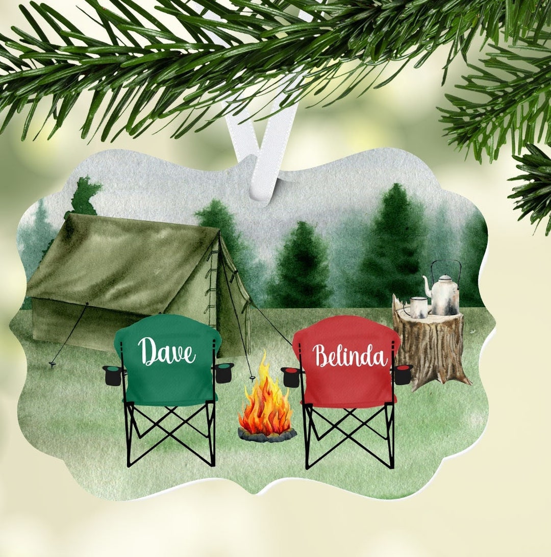 Personalized Camping Ornament PNG: Sublimation Transfer File (digital ...
