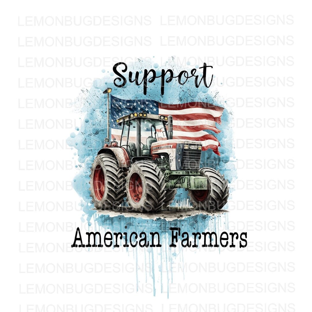 American Farmer Tractor PNG: Patriotic Farm Life (digital Download) - Etsy