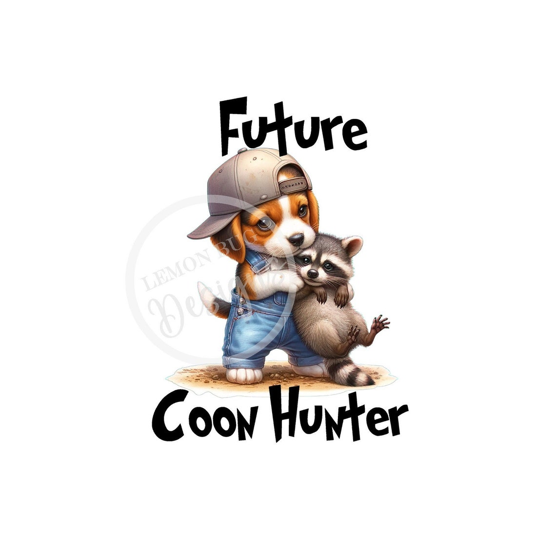 Future Coon Hunter PNG, Hunting PNG, Racoon Png, Coon Hunting Png, Coon ...