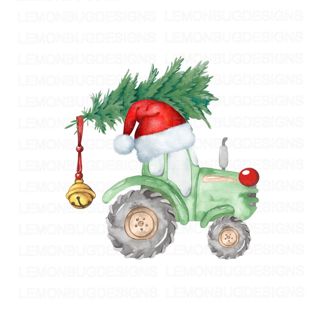 PNG, Christmas Tractor PNG | Tractor PNG | Christmas Christmas Png ...