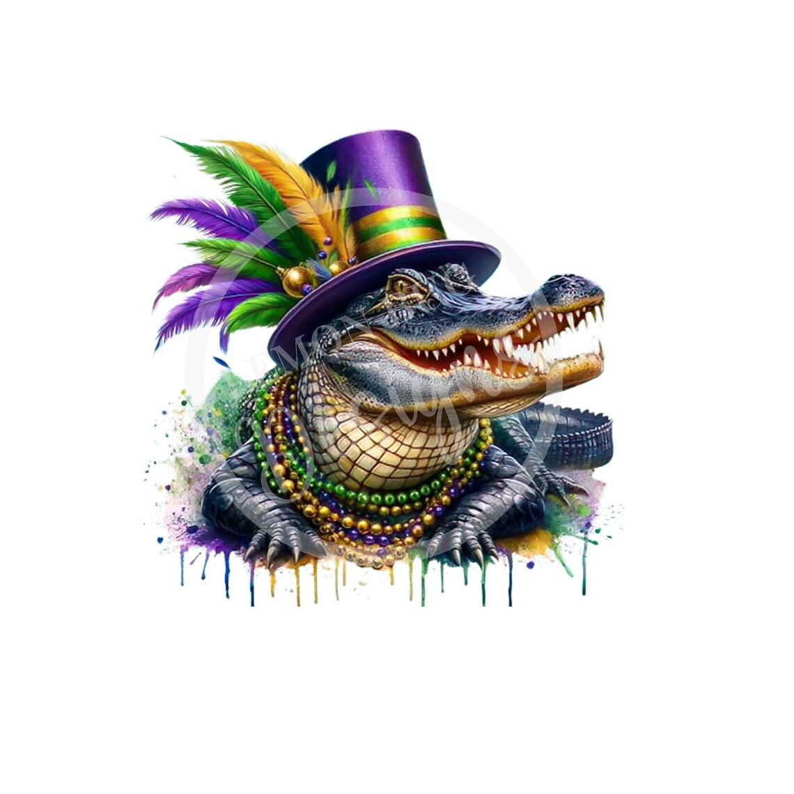Mardi Gras PNG, Alligator Png, Digital Download, Sublimation Design ...