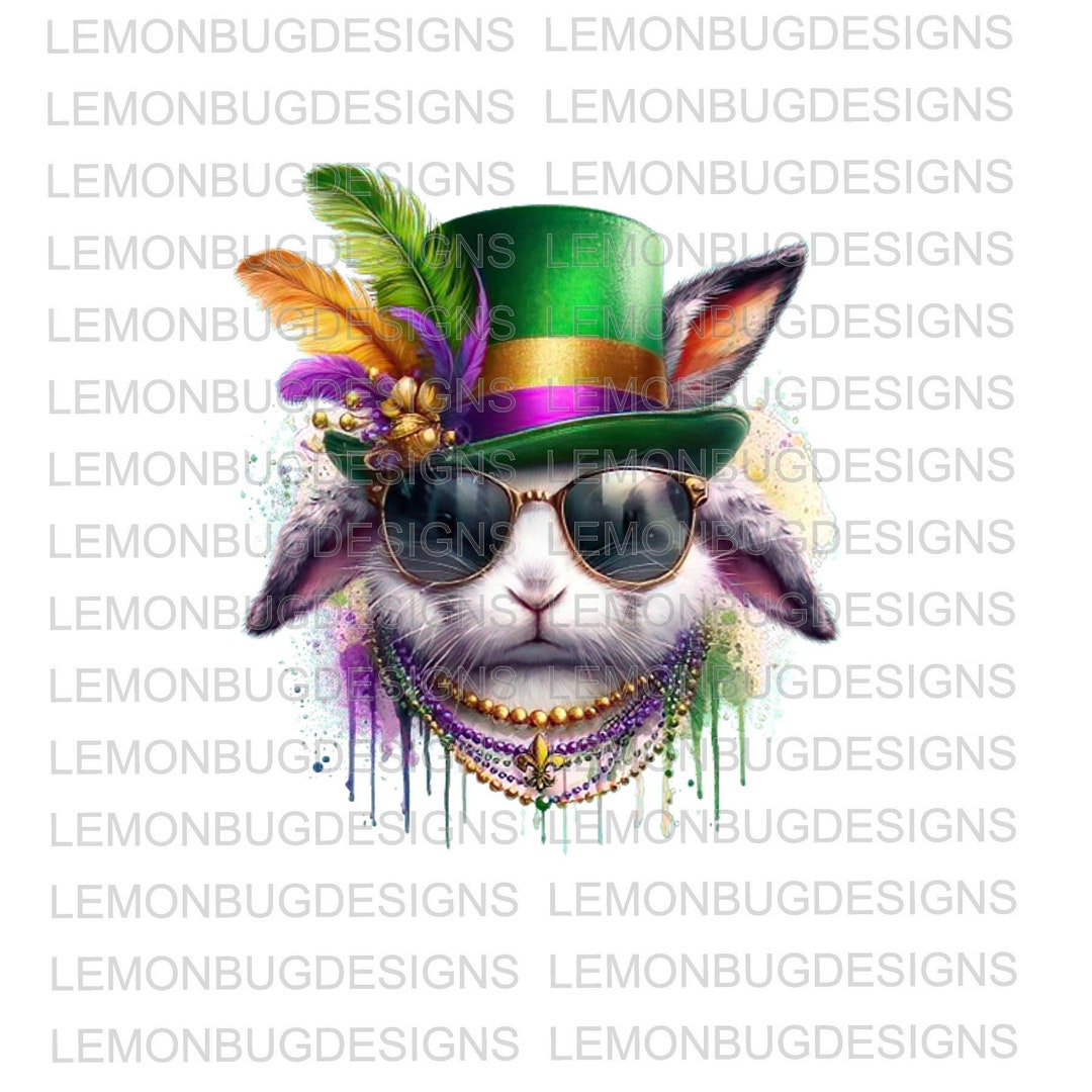 Rabbit Png, Mardi Gras PNG, Digital Download, Sublimation Design ...