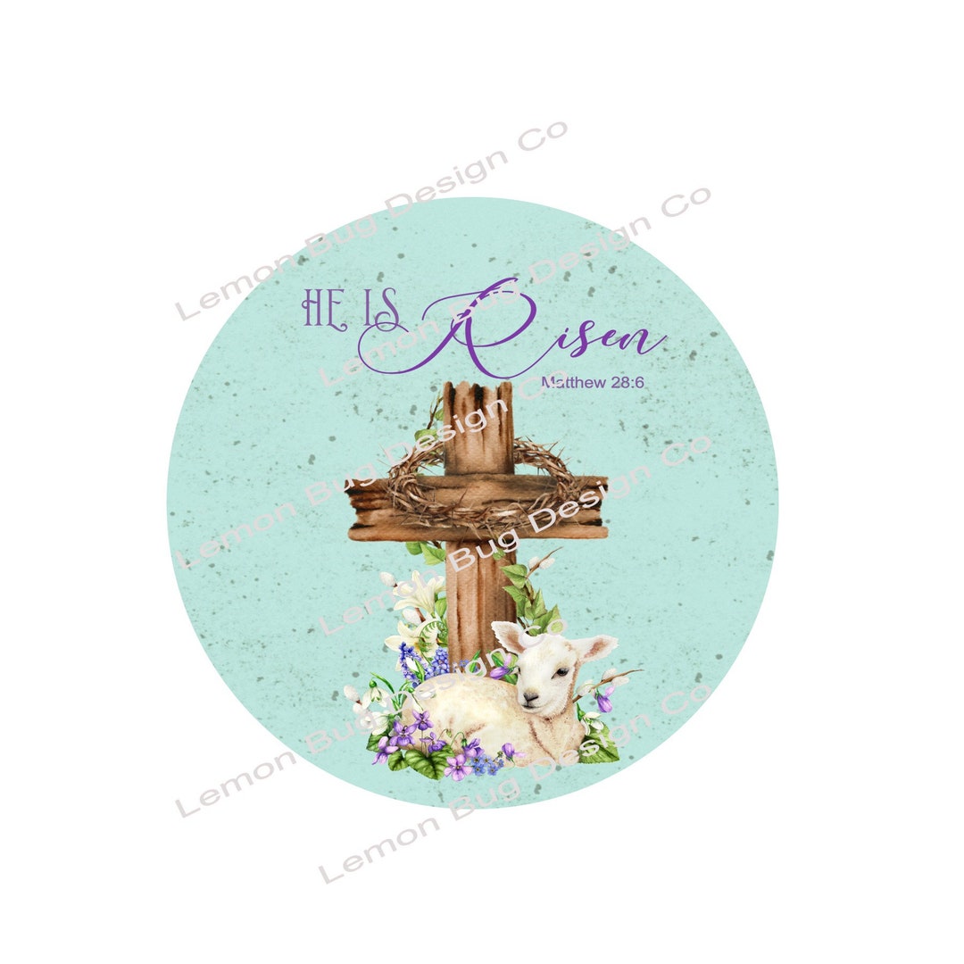 PNG, He is Risen ,easter Sign Easter Png, Transfer File , PNG, Digital ...