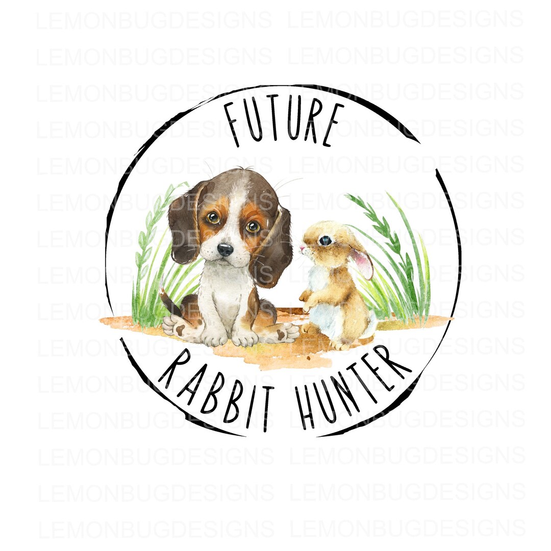 Running Rabbits PNG, Daddy's Lil' Hunter PNG, Hunting PNG, Rabbit Png ...