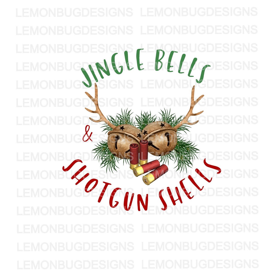 PNG, Jingle Bells, Shotgun Shells, Christmas Png, Farmhouse, Rustic ...
