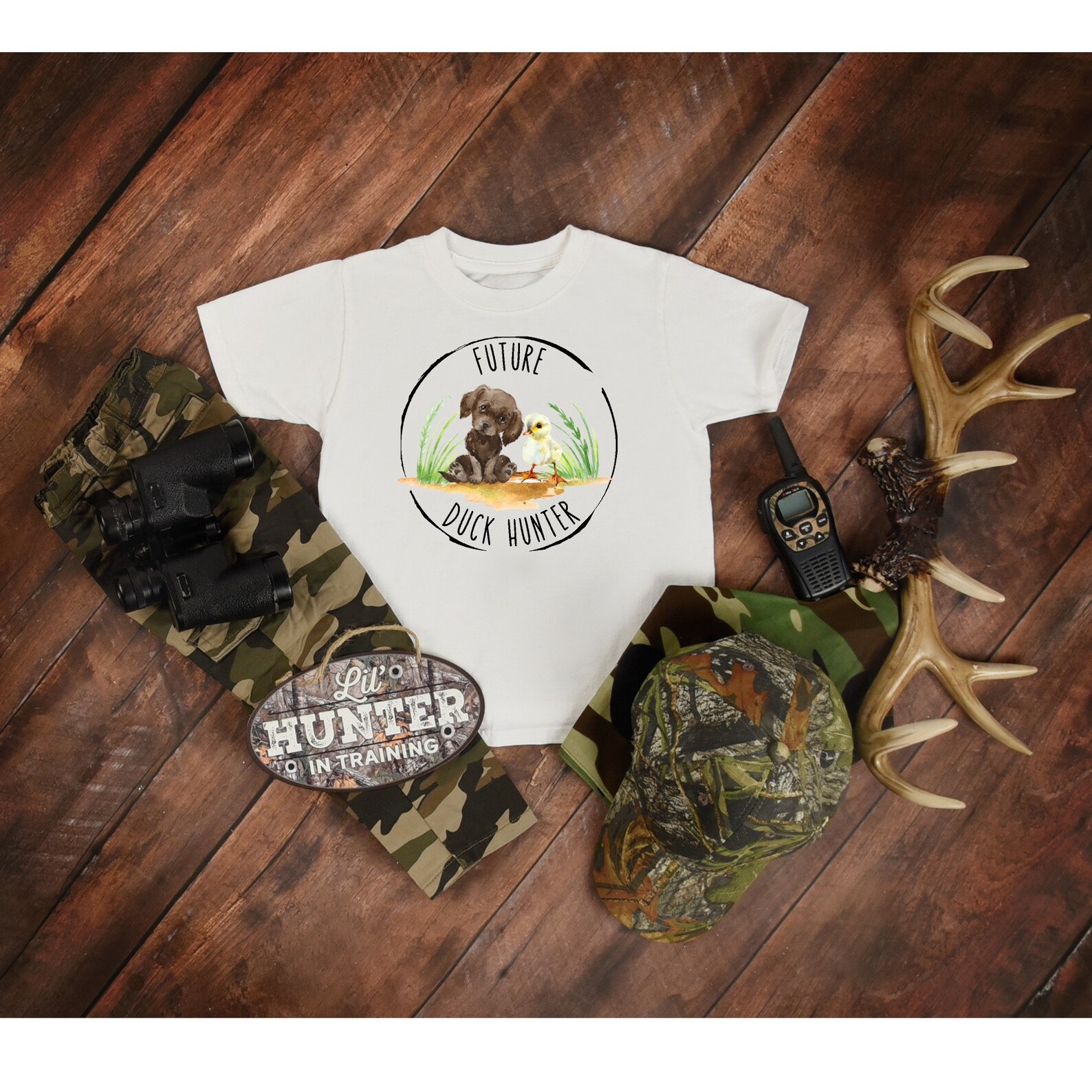 Future Duck Hunter PNG: Puppy & Chick Printable Art (digital Download ...