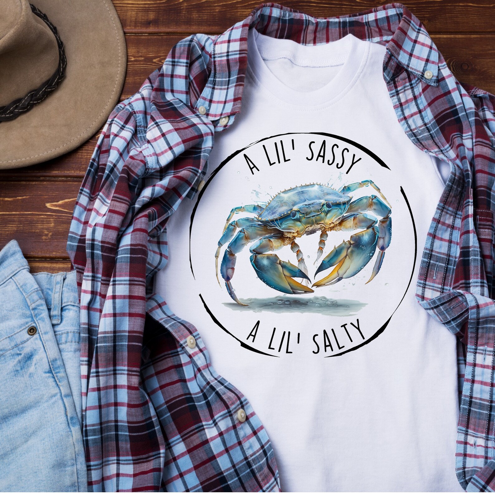 Crabby Girl PNG: Lil' Sassy, Lil' Salty Design (digital Download) - Etsy