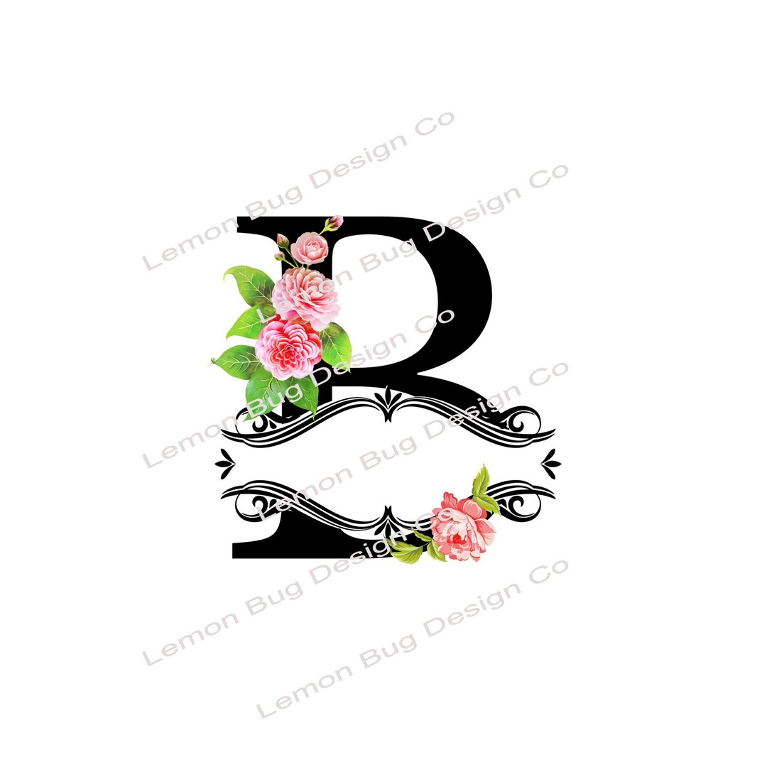 Split Letter PNG B Alphabet PNG Sublimation Transfer - Etsy
