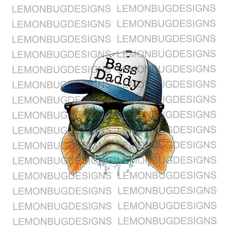 Bass Daddy PNG: Fishing Sublimation Art (digital Download) - Etsy Australia