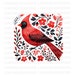 Folk Art Cardinal Design PNG, Folk Art PNG, Sublimation ,digital ...