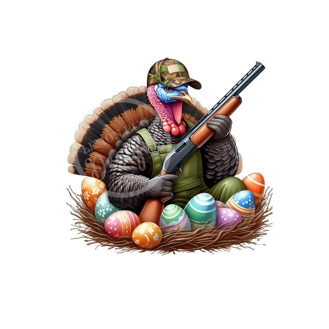 Turkey Easter Png, Egg Hunting Season Png, Easter PNG, Digital Download ...