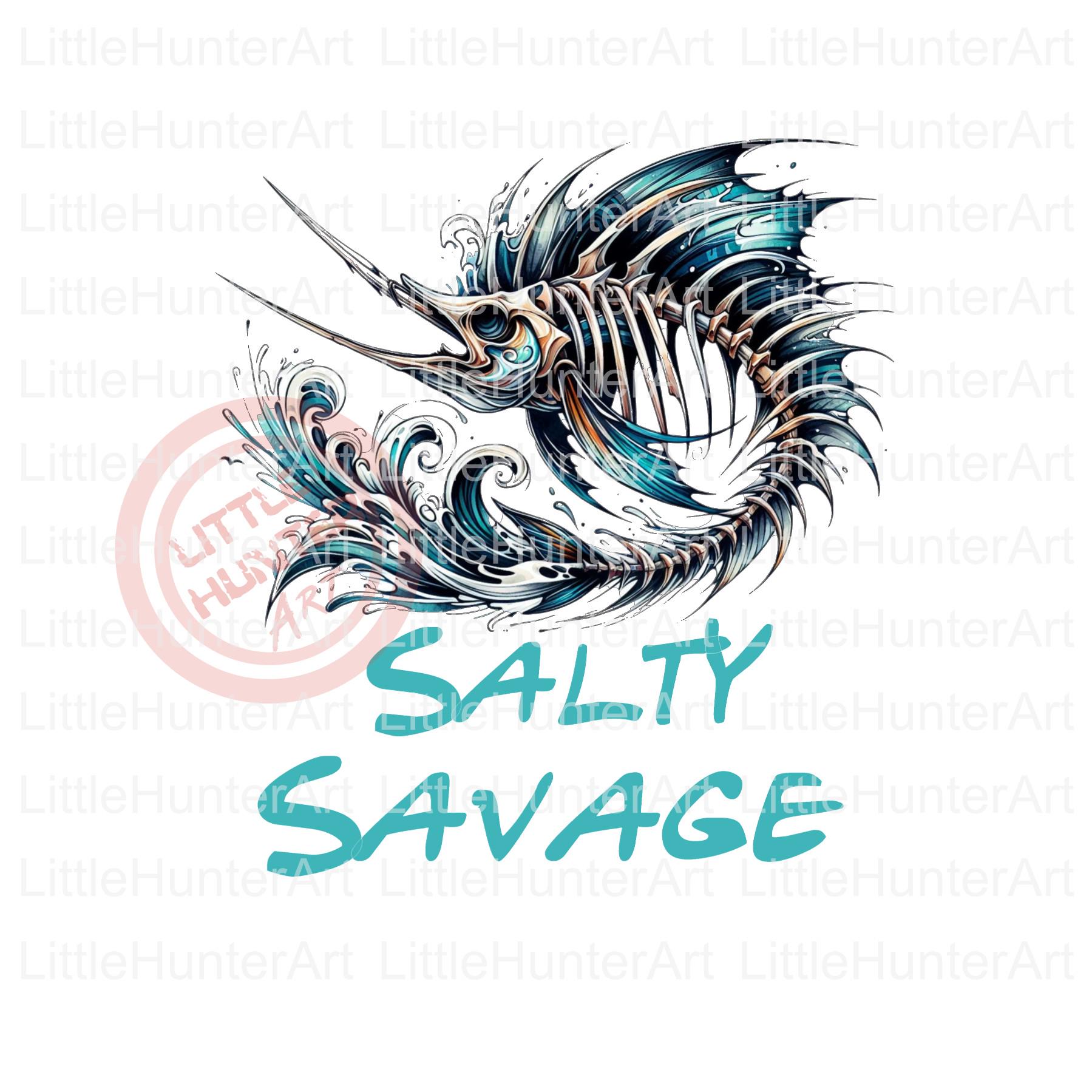 Blue Marlin Skeleton PNG: Saltwater Fishing Art (digital Download) - Etsy
