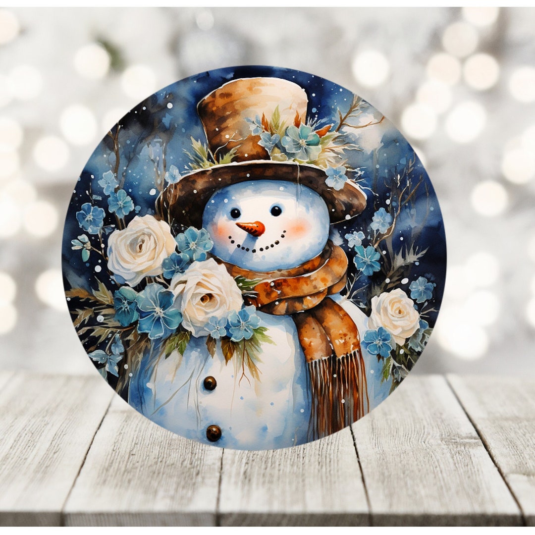 Boho Snowman Christmas Door Hanger PNG , Merry Christmas PNG, Christmas ...