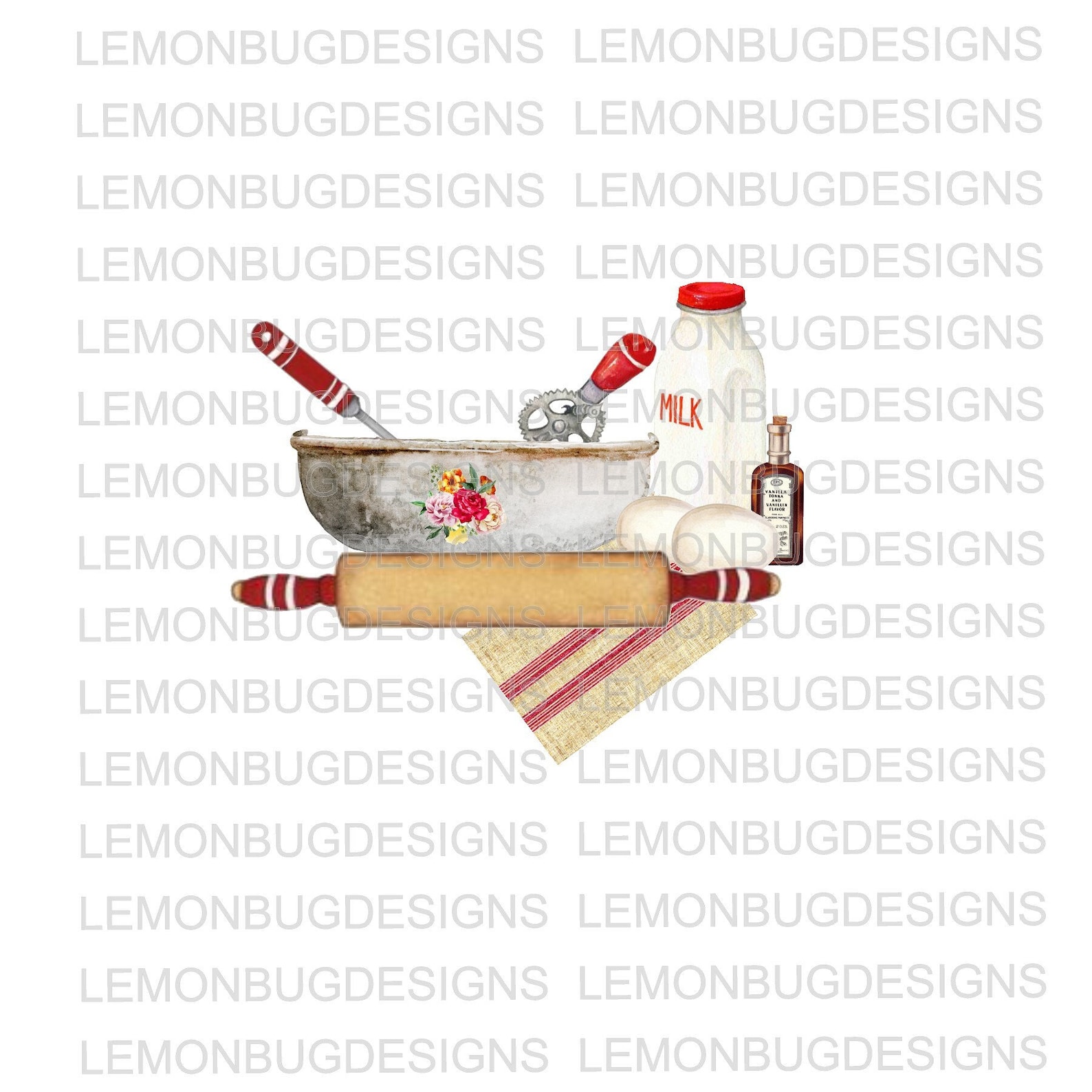 Grandma's Kitchen Baking PNG: Farmhouse Wall Art (digital Download) - Etsy