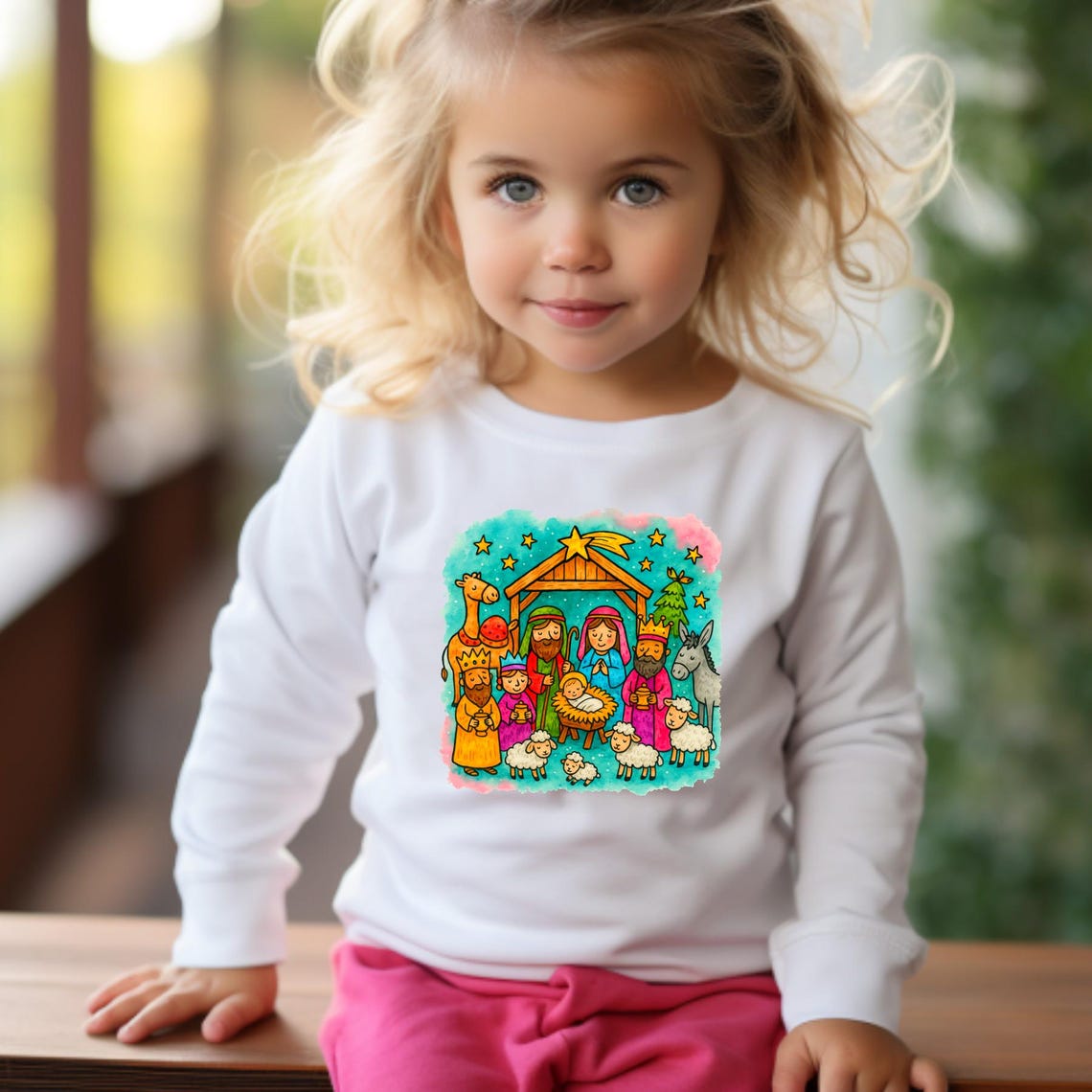 Preppy Nativity Scene PNG, Christmas Manger PNG (digital Download) - Etsy