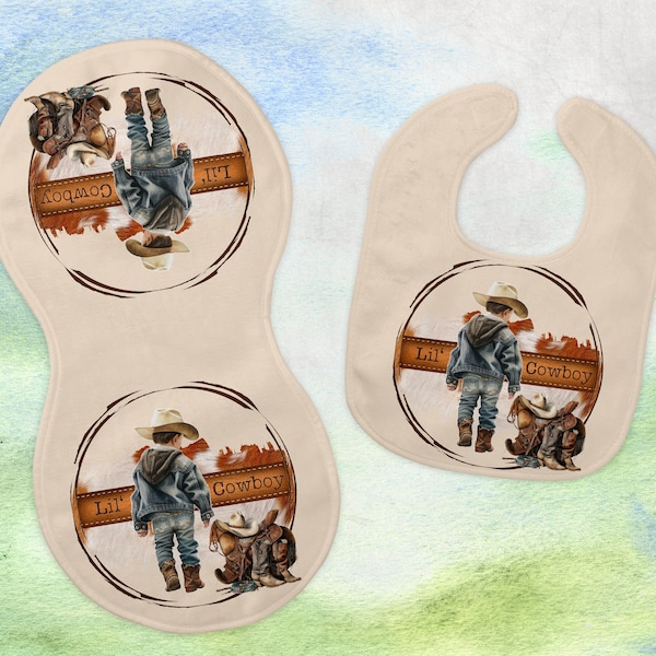 Cowboy Bib - Etsy