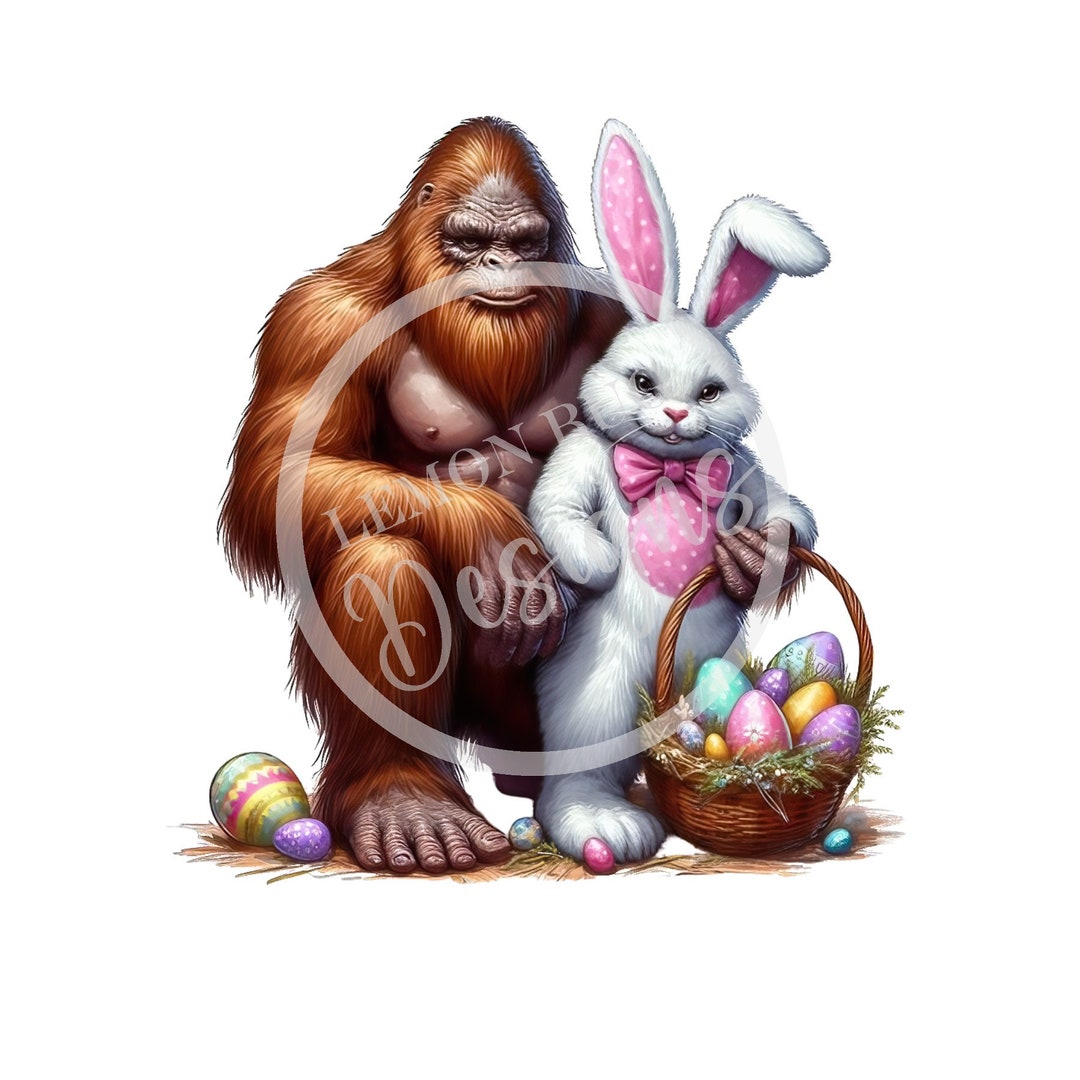 Bigfoot Easter Bunny Png , Easter PNG, Bigfoot PNG, Sasquatch Png ...