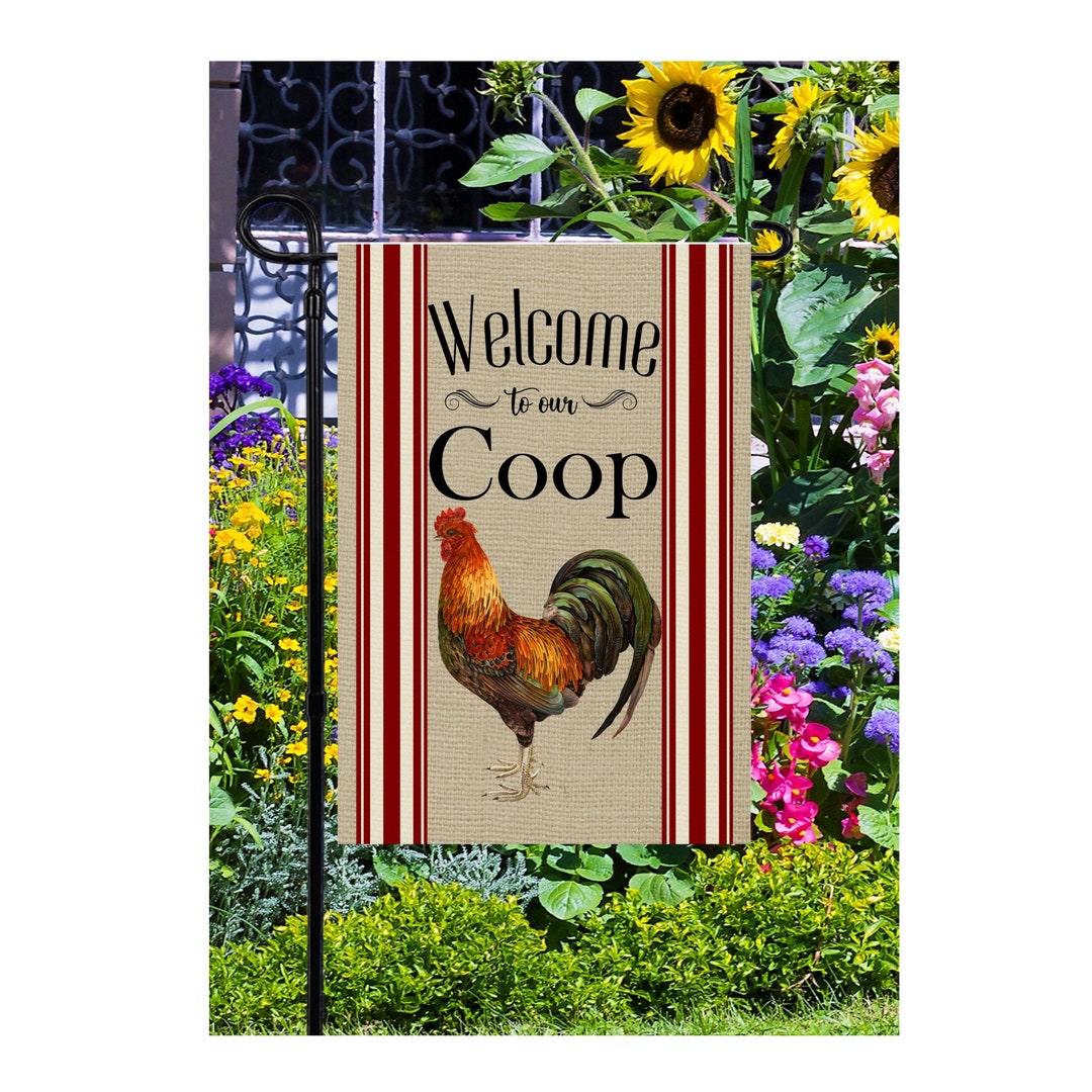 PNG, Rooster Garden Flag, Farmhouse Garden Flag, Sublimation, PNG ...