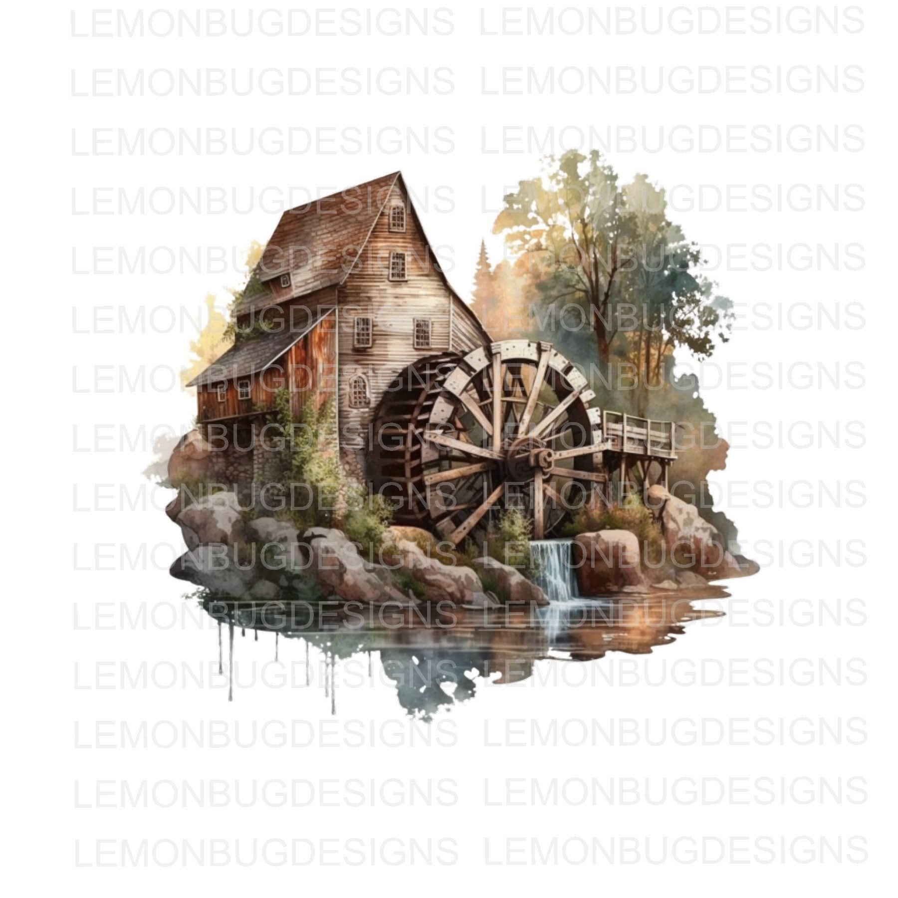 Drawing With Mill Wheel