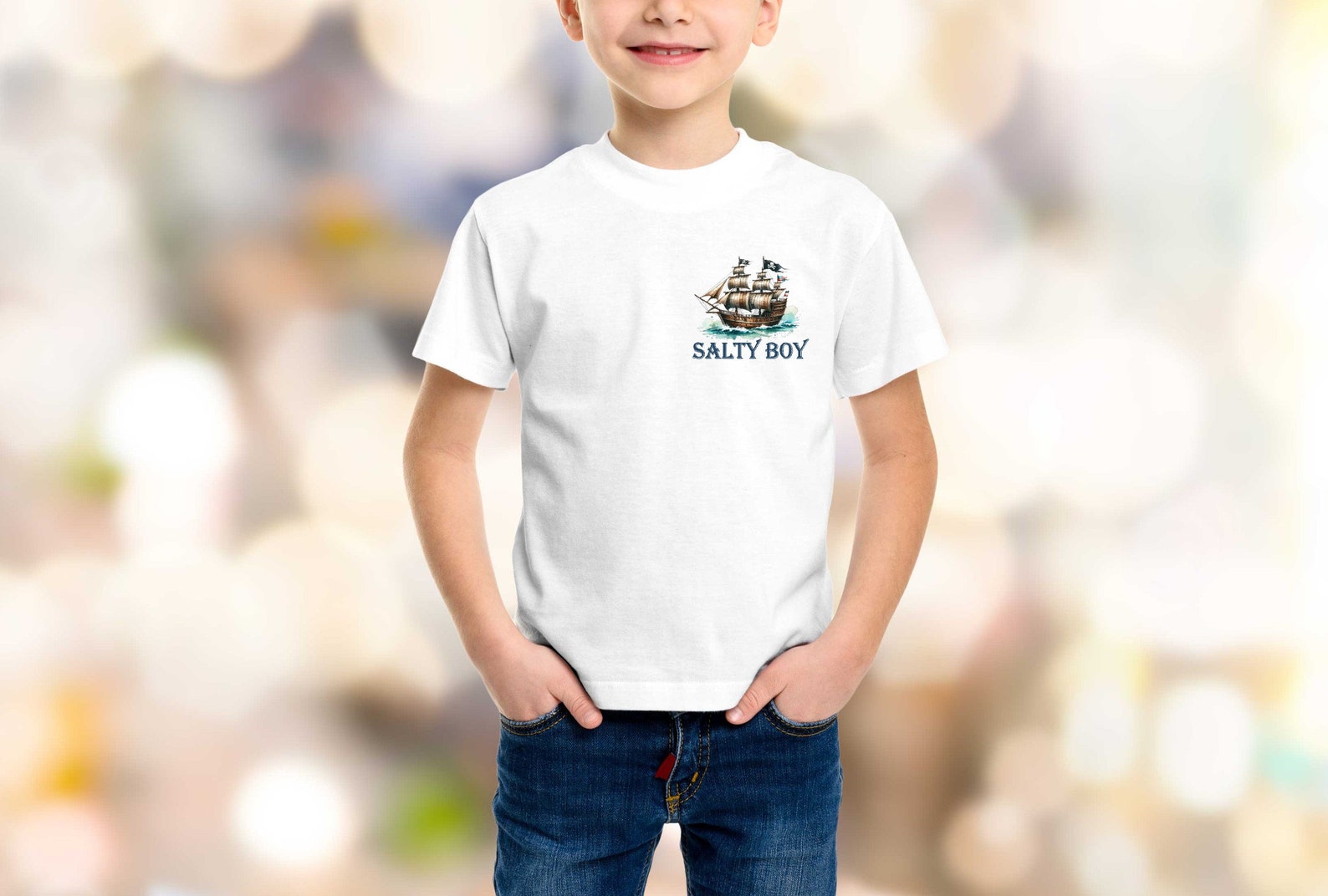 Lil' Salty Boy PNG: Pirate Treasure, Fishing Design (digital Download ...