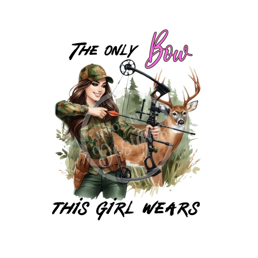 Deer Hunting Girl PNG, Girl in Camo Png, , Girl Hunting Png, Digital ...
