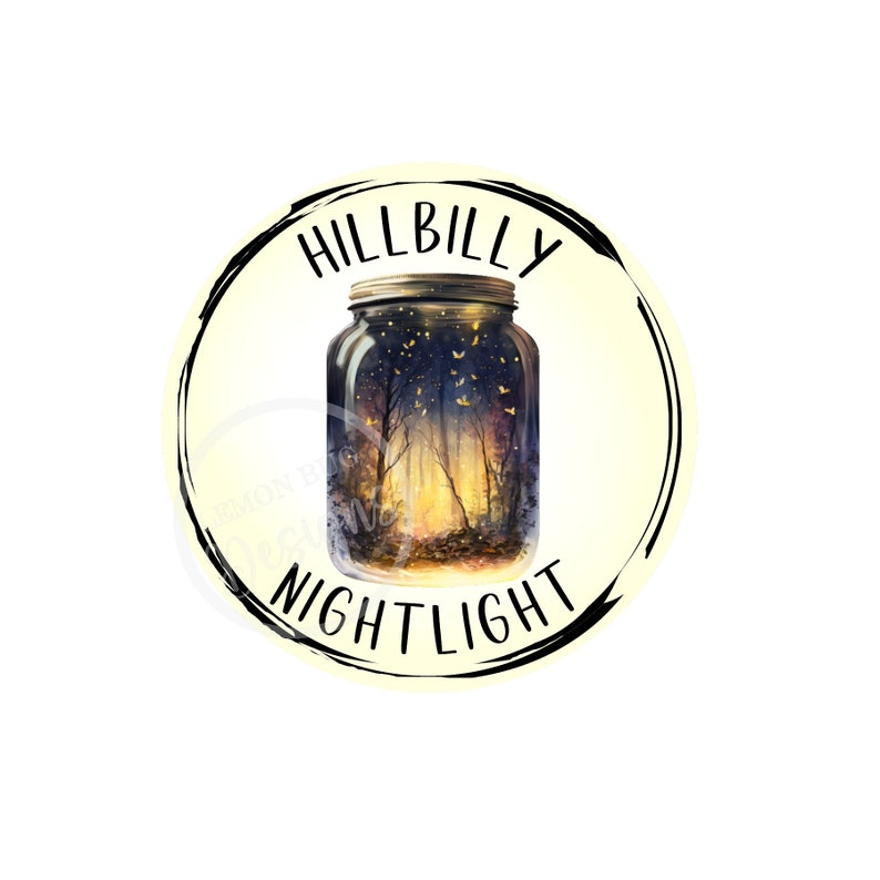 Hillbilly Nightlight PNG: Firefly Jar Design (digital Download) - Etsy