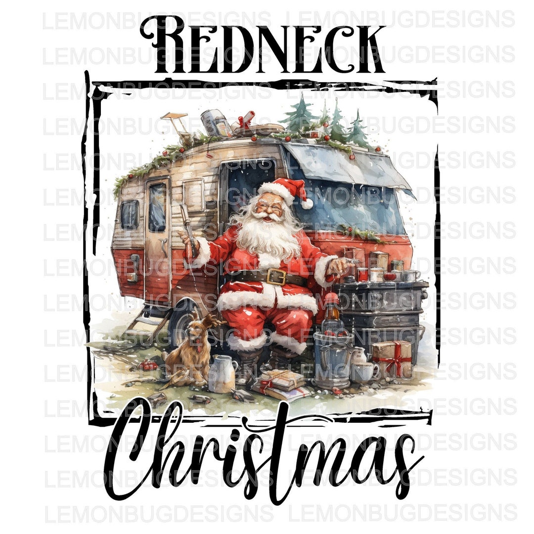 Redneck Christmas Png, Merry Christmas Png, Santa Png, Digital Design ...