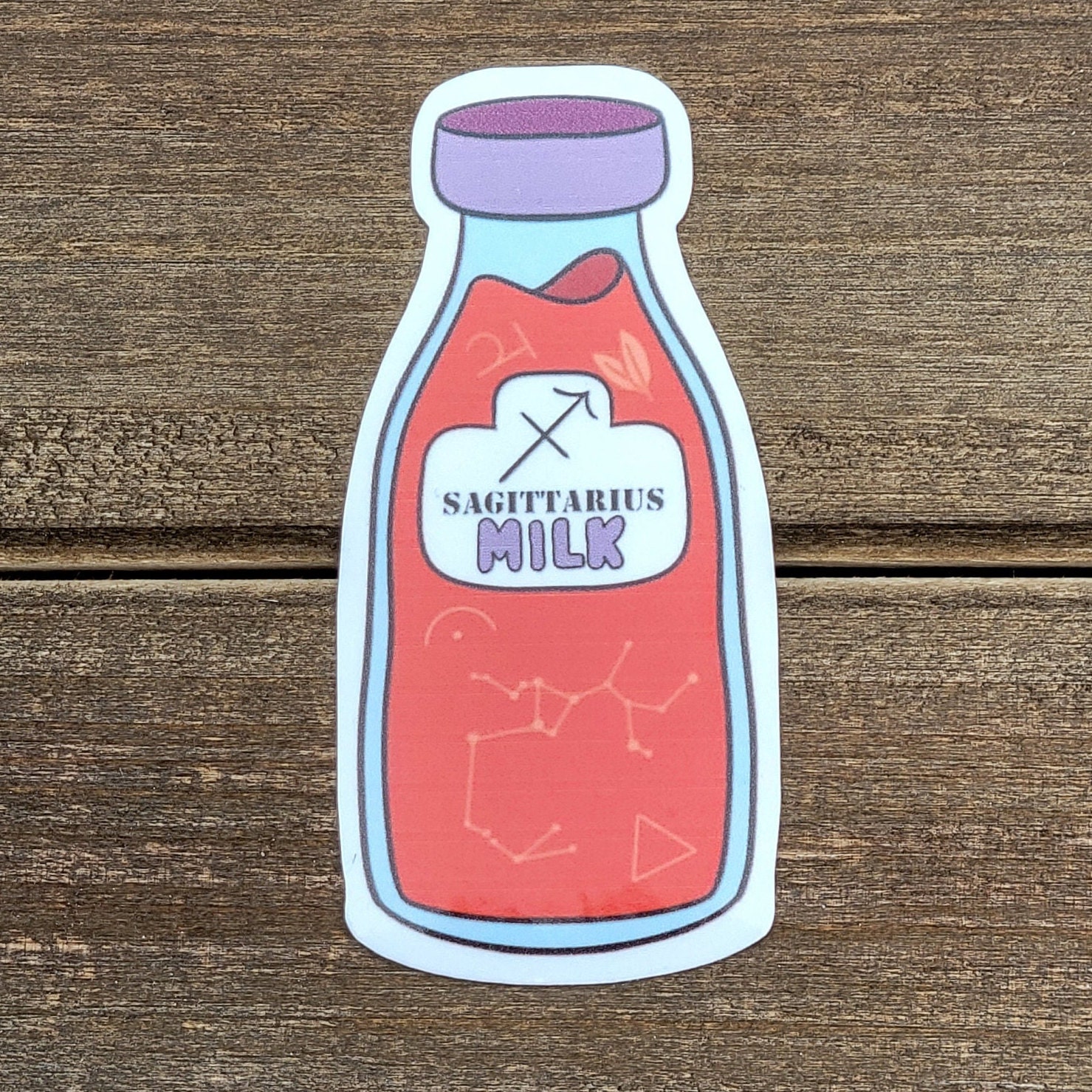 Zodiac Milk Fire Sign Flavors Sticker - Etsy