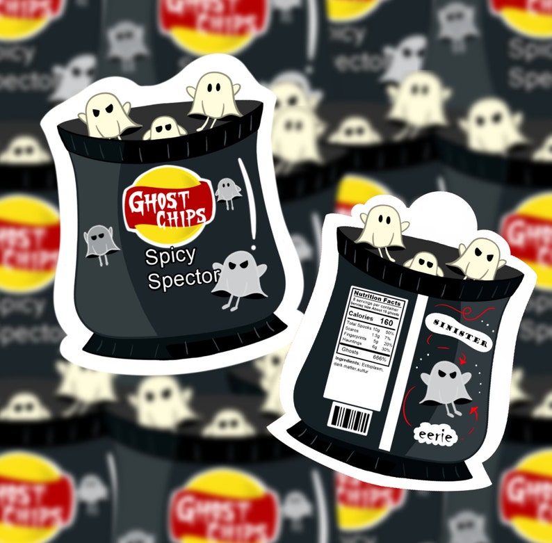 Acrylic Keychains: Ghost Chips - Etsy