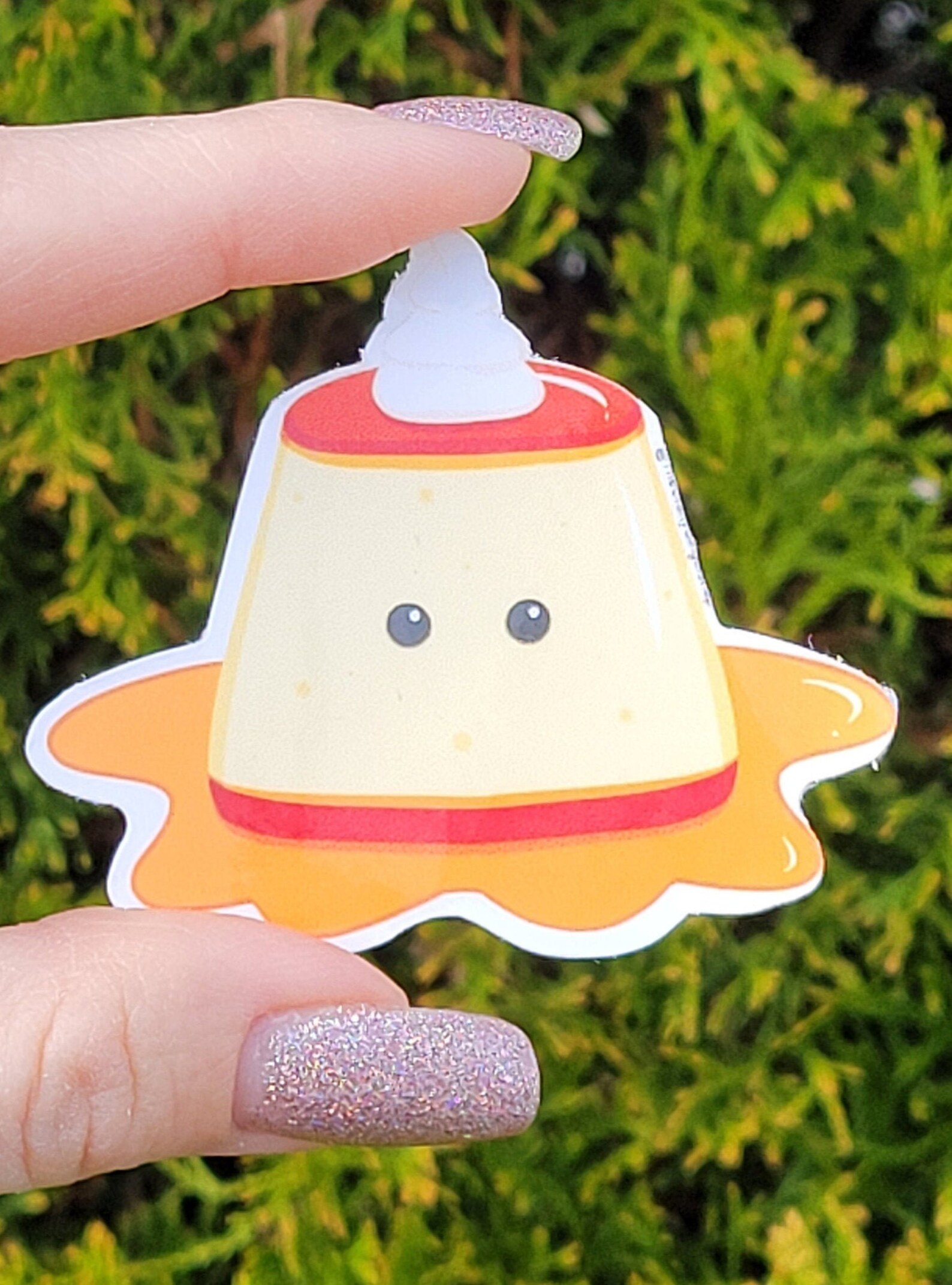 Caramel/ Flan Pudding Sticker - Etsy