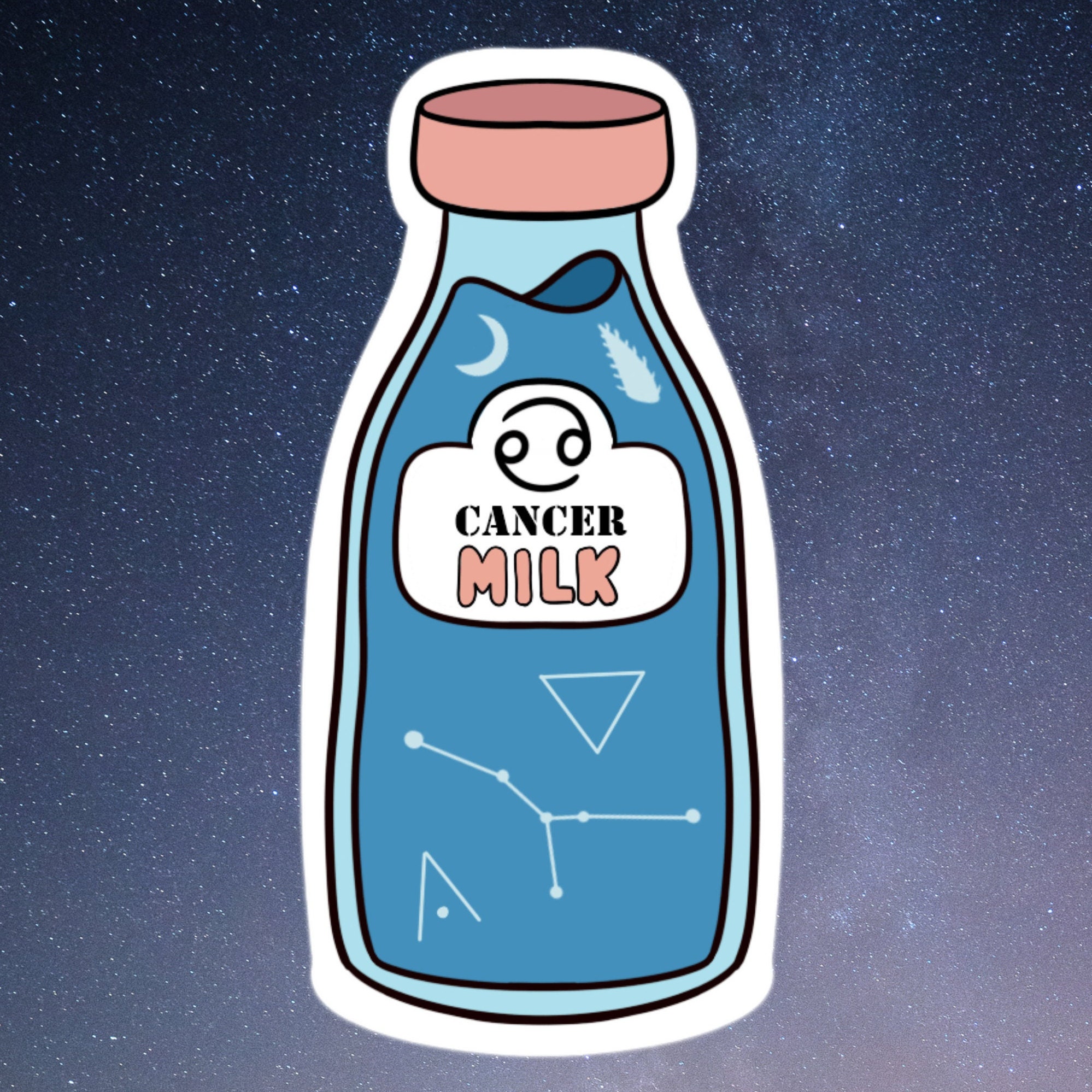 Zodiac Milk Water Sign Flavors Sticker - Etsy